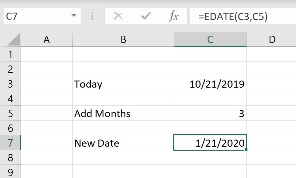 Excel Add Months To Date Step by Step Guide Screenshots Example