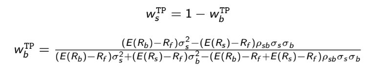 Capital Allocation Line (CAL) and Optimal Portfolio