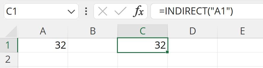 Excel INDIRECT Function Formula Example How To Use INDIRECT
