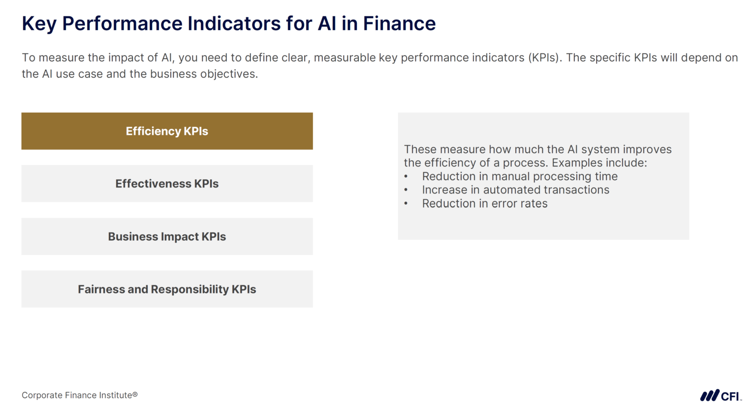 AI KPIs: How to Track and Measure AI Performance | CFI
