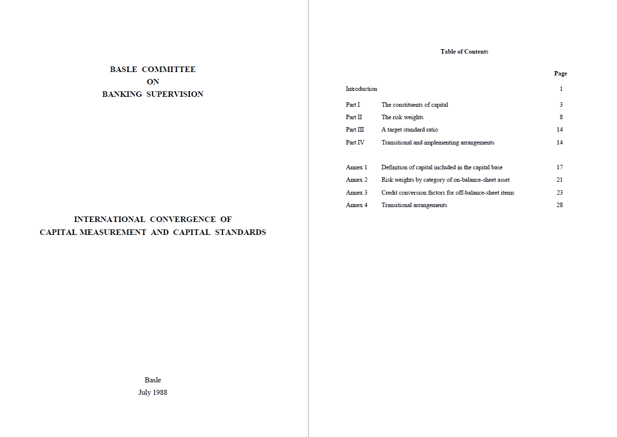 Basel I - Overview, Implementation, Benefits and Limitations