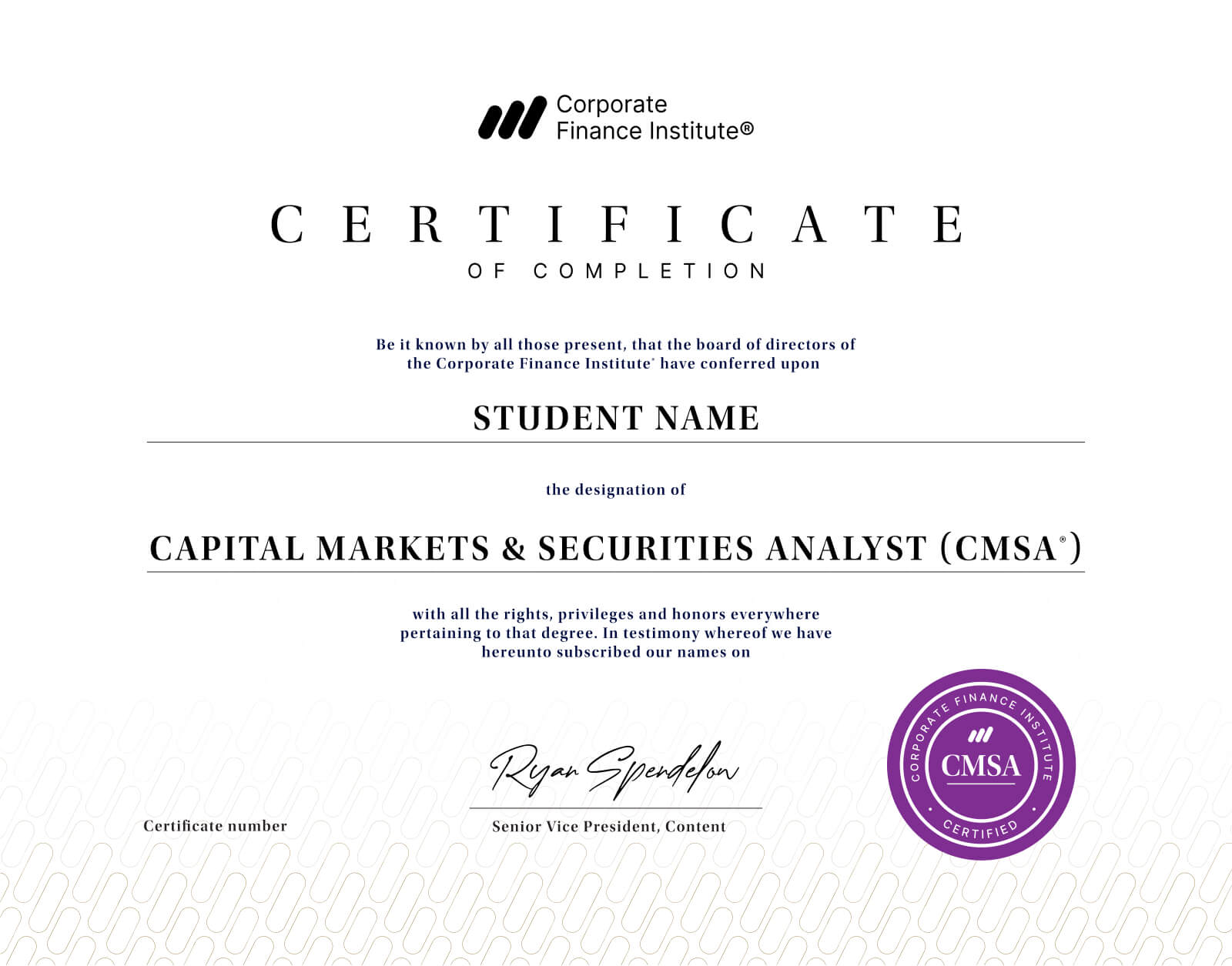 Certification Credibility Corporate Finance Institute Certification Credibility Corporate Finance Institute