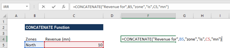 CONCATENATE Function - Overview, Formula, Use
