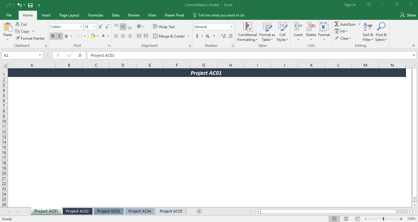 Consolidation Model - Learn How to Build a Consolidation Model