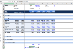 Dynamic Financial Analysis Excel - Tutorial on Dynamic Excel Functions