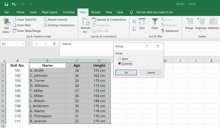 How to Expand All Grouped Cells in Microsoft Excel?