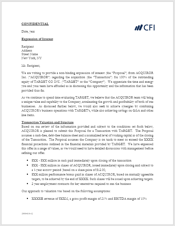 Expression Of Interest Letter Real Estate Real Estate Spots