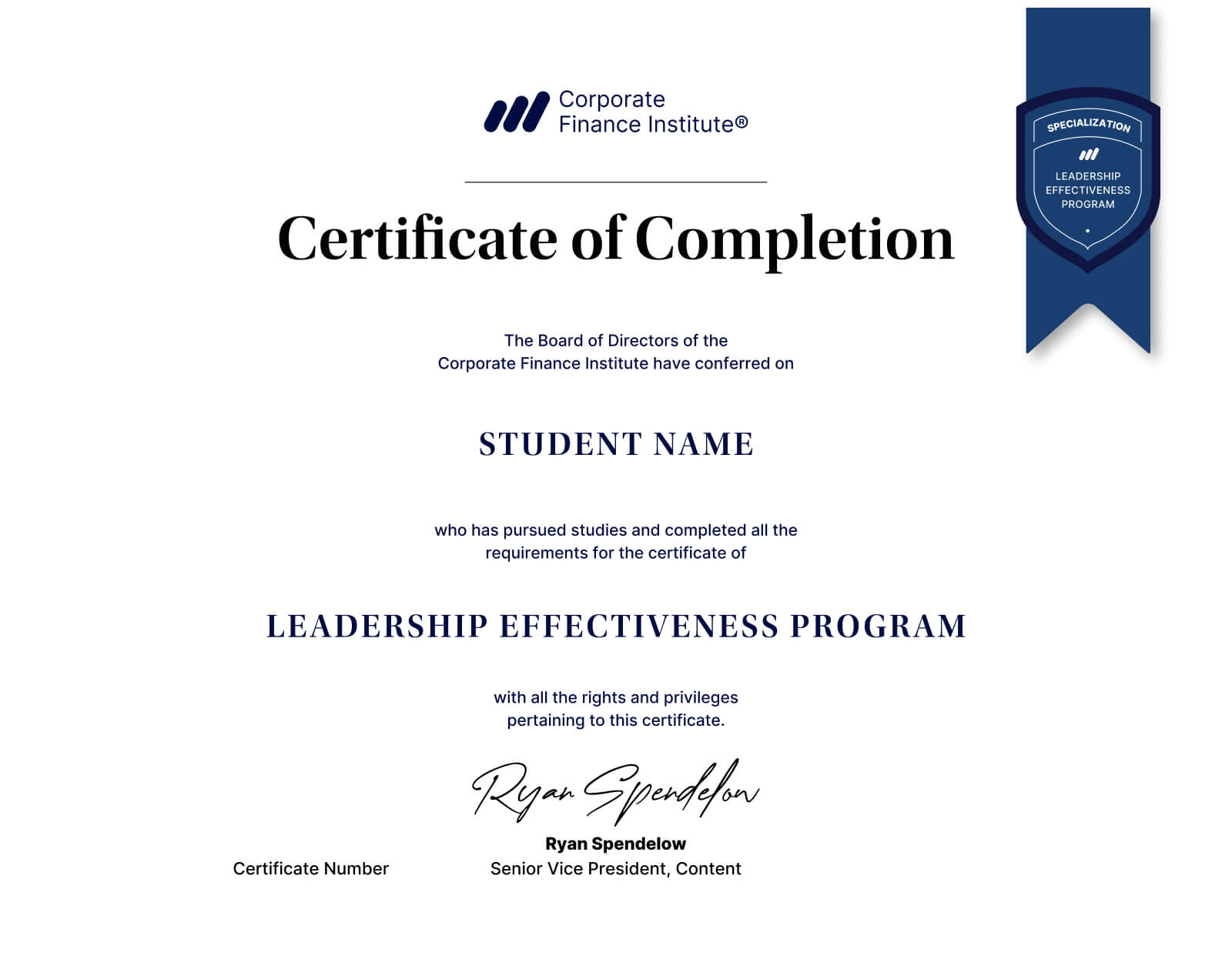 Certification Credibility Corporate Finance Institute
