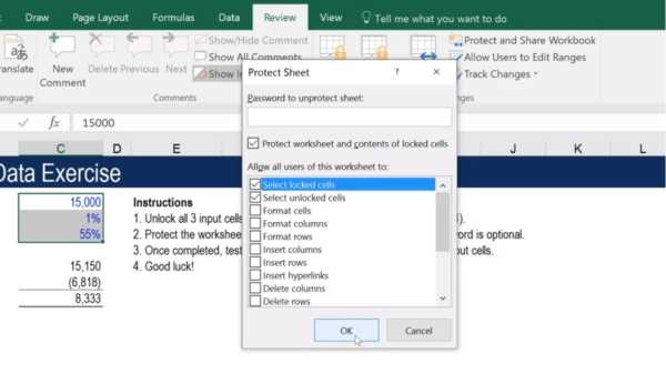 Protecting Excel Data - Learn How to Lock Worksheet Data in Excel
