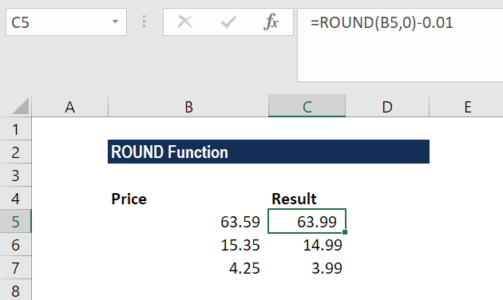 ROUND Function - Excel Formula, Examples, How To Use