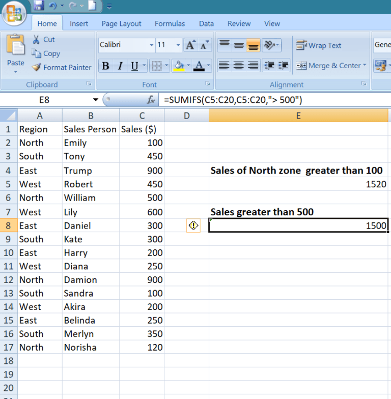 SUMIFS Function in Excel - Formula, Examples, How to Use SUMIFS